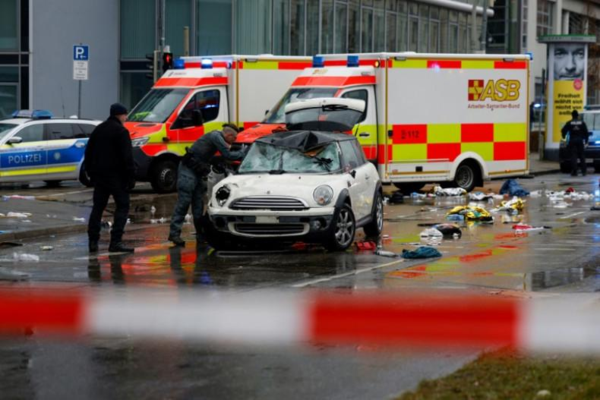 German police arrested the "Afghan refugee" after a car rammed into ...